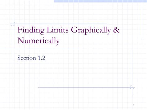 PPT Finding Limits Graphically Numerically PowerPoint Presentation