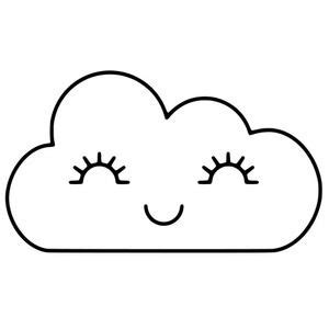 Nuage Kawaii Flex Thermocollant Dessin De Nuage Dessin Nuage Tuto