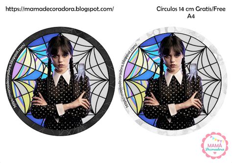 Kit imprimible Merlina Addams en 2023 Kit imprimible Miércoles