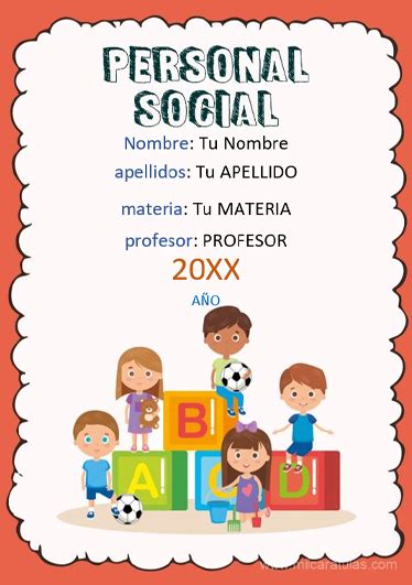 Las Mejores Caratulas De Personal Social 2021