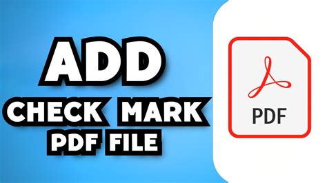 how to add check mark in pdf file 2024 guide youtube