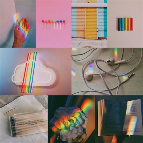 Rainbow Aesthetic Moodboard Rainbow Rainbow Aesthetic Retro