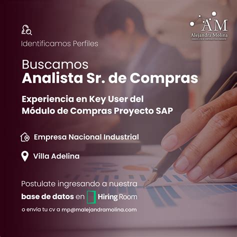 Nuevas Oportunidades De Empleo Analista Sr Compras Key User SAP En
