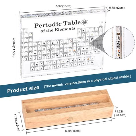 Mua Real Periodic Table Of Elements Acrylic Periodic Table With Real