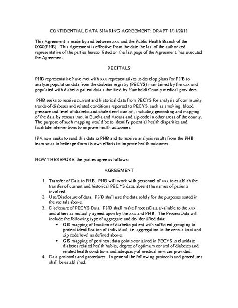 confidentiality data sharing agreement pdfsimpli