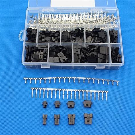 Raogoodcx 560Pcs 2 5mm Pitch 2 3 4 5 Pin JST SM Male Female Plug