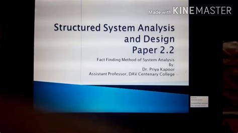 structured system analysis and design fact finding techniques youtube