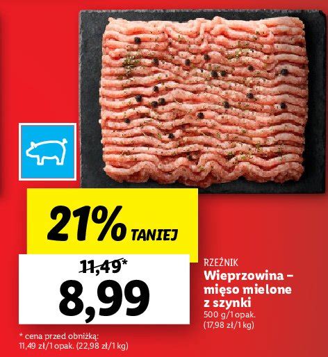 Mięso mielone z szynki wieprzowej Rzeźnik codzienna dostawa cena