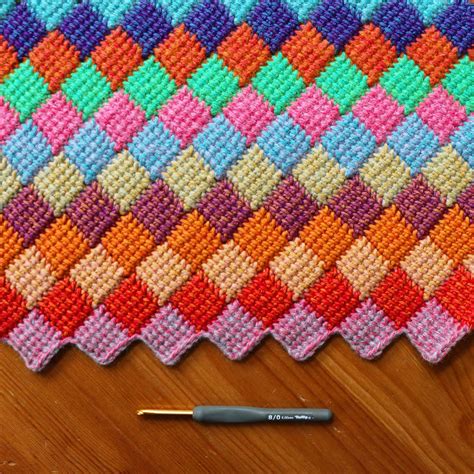 Adventures In Entrelac Tunisian Crochet Stitches Tunisian Crochet
