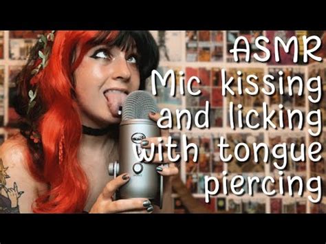 Asmr Mic Kissing And Licking With Piercing Youtube