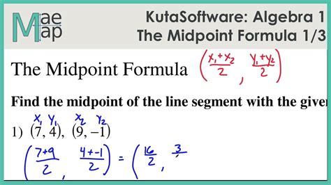 the midpoint formula worksheet
