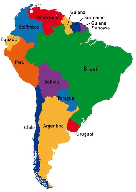 America Del Sur Mapa Politico Con Capitales Sitios Online Para