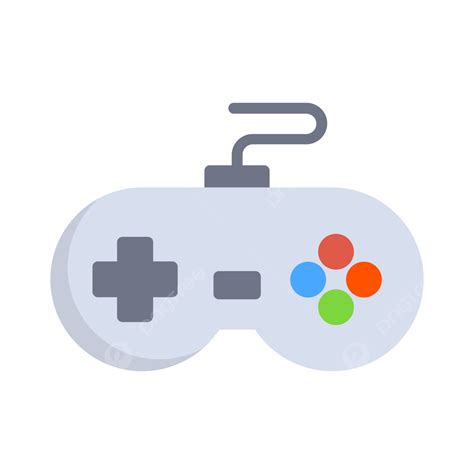 Game Controller Flat Icon Vector Console Controller Game PNG And