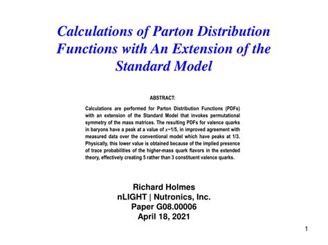 pdf calculations of parton distribution functions with an extension of the standard model