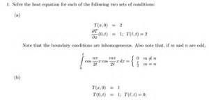 solve the one dimensional heat conduction