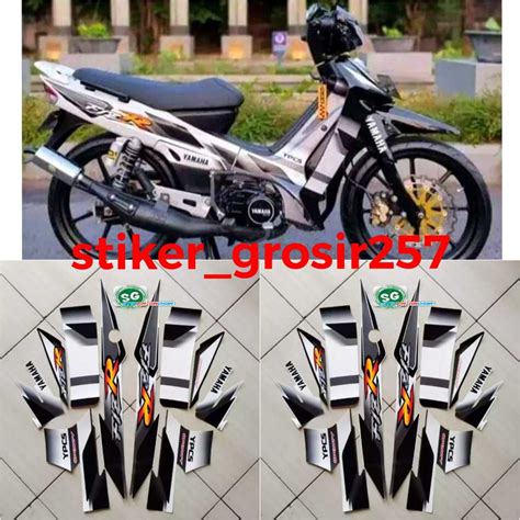 Jual STRIPING STICKER MOTOR STIKER LIS BODY F1ZR FIZ R 2001 2002 PUTIH