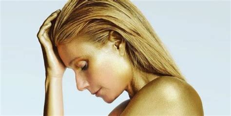 No Surprise Gwyneth Paltrow Poses Nude In Gold Paint For Her 50th