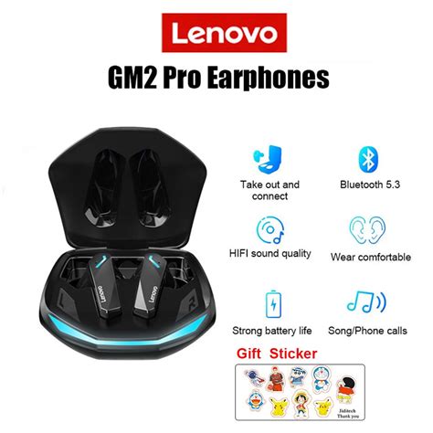 Lenovo Gm Pro Gaming Earphones Bluetooth In Ear Headphone Waterproof