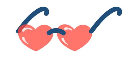 Heart Shaped Glasses Clipart Transparent