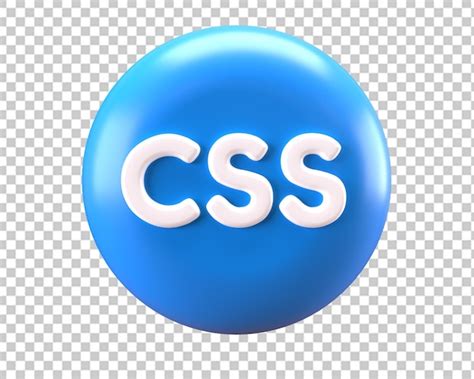 3d css ícone azul PSD Premium