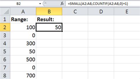 How To Find The Minimum Value In Excel While Ignoring 0 Value