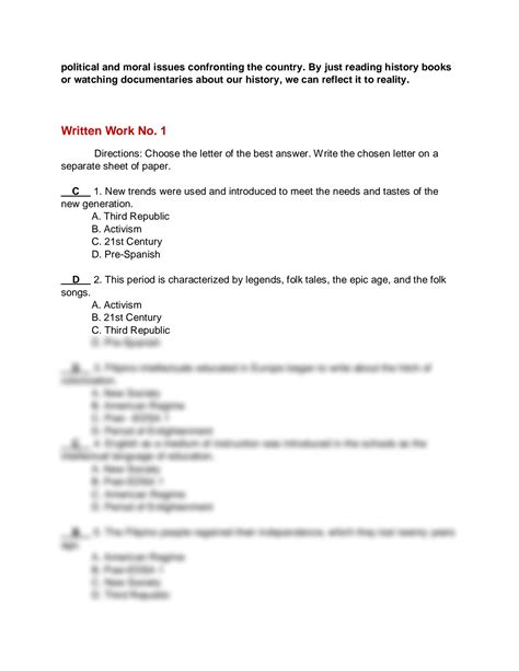 SOLUTION 21st Century Literature From The Philippines And The World