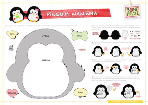 Moldes Para Feltro Pinguim