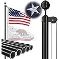 Amazon Ffily Heavy Duty Flag Pole Ft Gauge Extra Thick