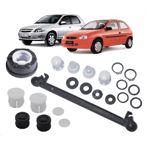 Kit Buchas Alavanca Cambio Reparo Trambulador Gm Corsa