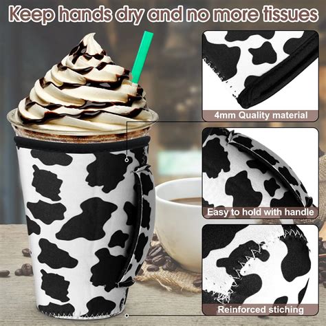 Neoprene Iced Coffee Sleeve For Cold Beverages Reusable Neoprene