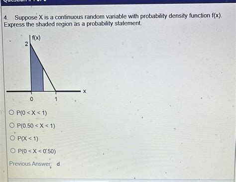 [answered] 4 suppose x is a continuous random variable with statistics kunduz
