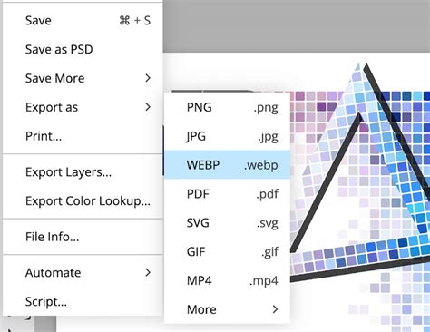 webp image file sizes compared to equivalent guetzli and 53 off