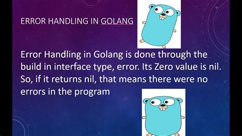 Error Handling In Golang Golang Tutorial Beginners