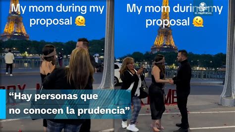 Suegra arruina pedida de mano en París Vídeo Dailymotion