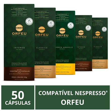 50 Cápsulas para Nespresso Café Orfeu Clique e Compre