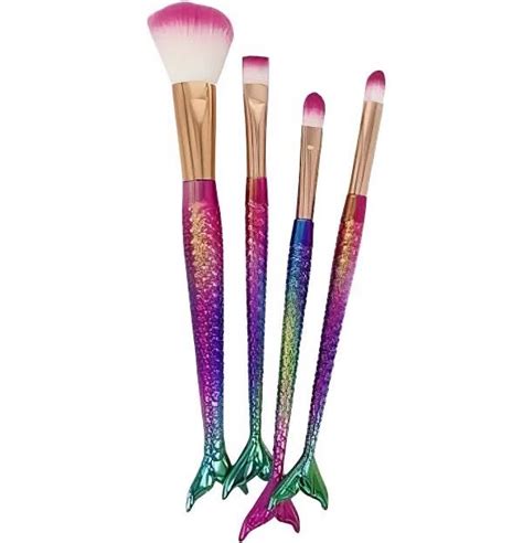 Kit 4 Pincéis Sereia Beauty Makes