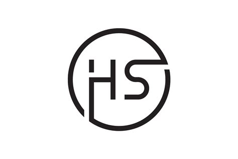HS Logo Design Vector Graphic By Rana Hamid Creative Fabrica