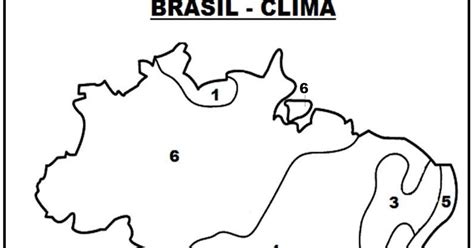 Mapa Climas Do Brasil Para Colorir REVOEDUCA