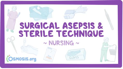 Surgical Asepsis And Sterile Technique Nursing Skills Video Causes