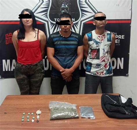 Detienen a tres personas por posesión de droga en Torreón El Siglo de