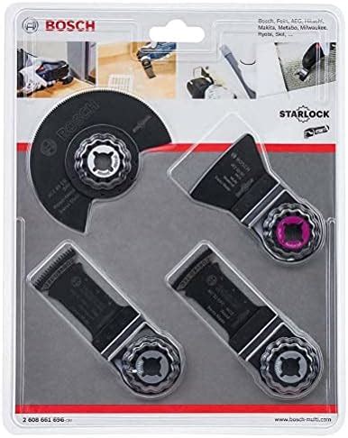 Bosch Accessories Professional 4 Piece Starlock Multitool Set For Floor