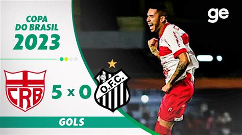 CRB 5 X 0 OPERÁRIO MS GOLS COPA DO BRASIL 2023 ge globo YouTube