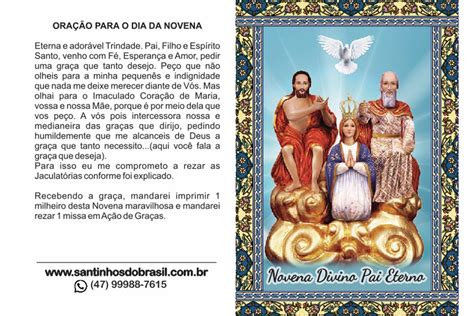 Novena Do Divino Pai Eterno I Santinhos Do Brasil