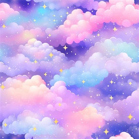 Un fondo colorido con un patrón de estrellas Foto Premium