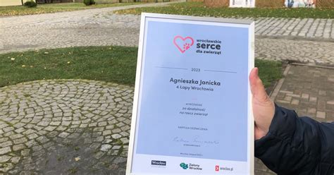 One mają ogromne serce Wrocławskie Serce dla Zwierząt wręczone ZDJĘC
