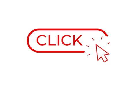 Premium Vector Click Here Button With Pointer