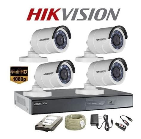 C Maras De Seguridad Kit Cctv Hikvision P Dvr Ch Cam