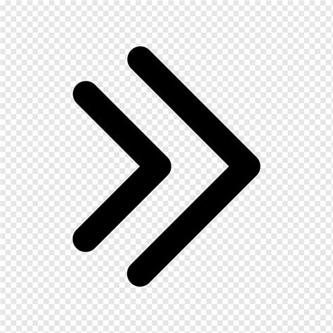 Flecha Doble Derecha Icono De Flechas Png PNGWing
