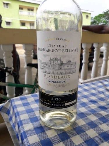 2020 Château Pied d Argent Bellevue Bordeaux Moelleux Vivino US