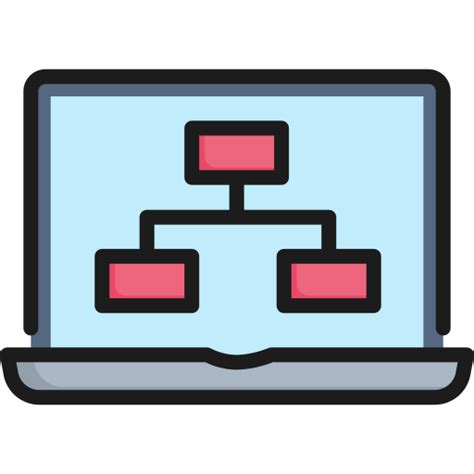 Icono De Diagrama De Flujo Kosonicon Lineal Color